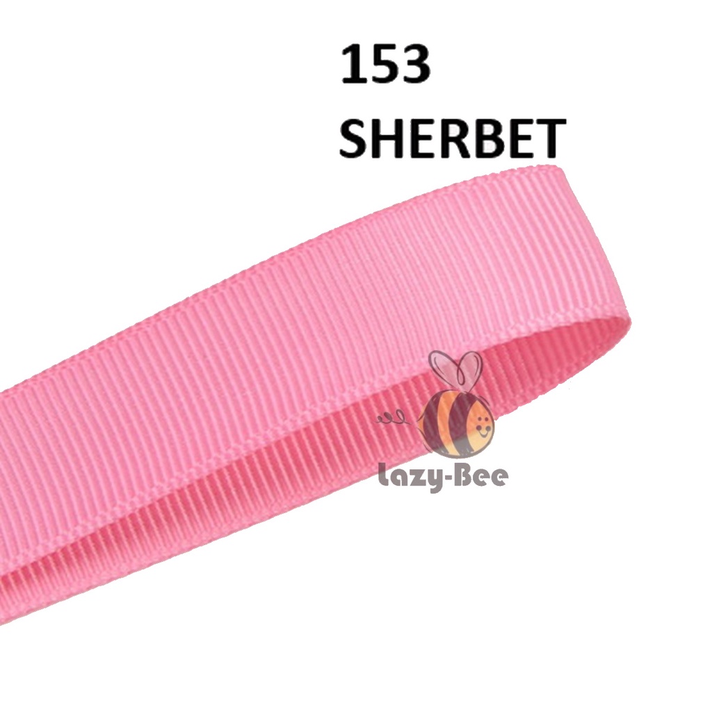 LAZY BEE 5 meter Hot Pink Peony Dusty Rose Grosgrain Ribbon Reben Door ...