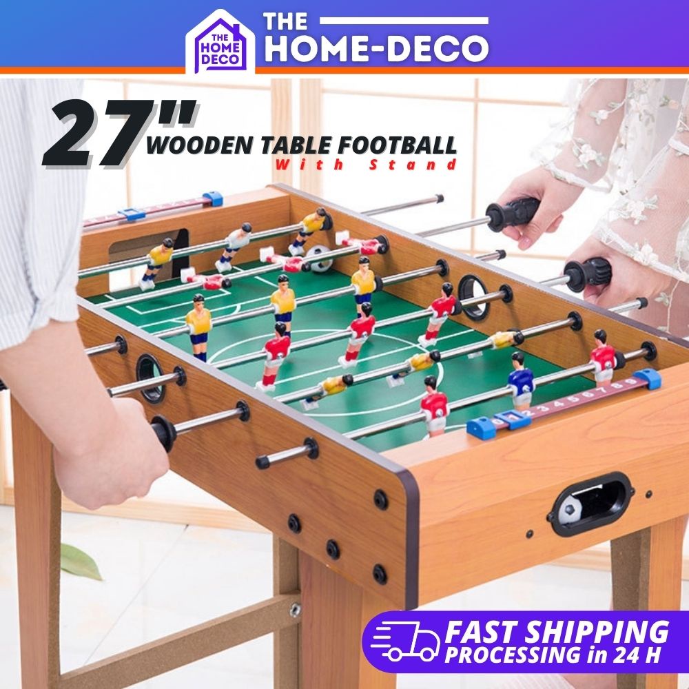 27 Inch Wooden Table Football Game With Stand Foosball Soccer Table ...