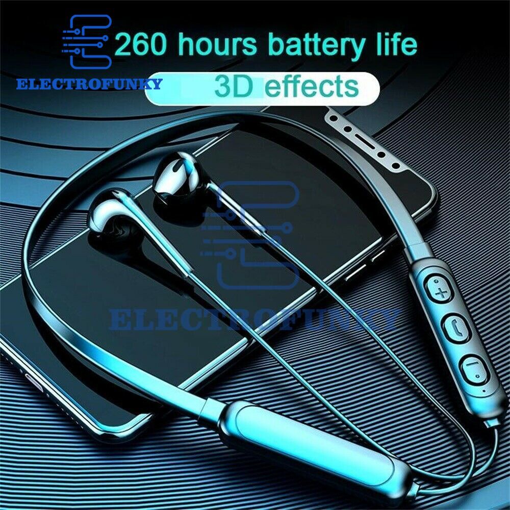 Sports Wireless Bluetooth Headset Earphone HiFi Running Neck Hanging ...