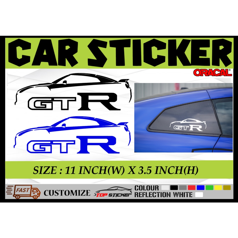 GTR R35 CAR STICKER AKSESORI KERETA STICKERS | Shopee Malaysia