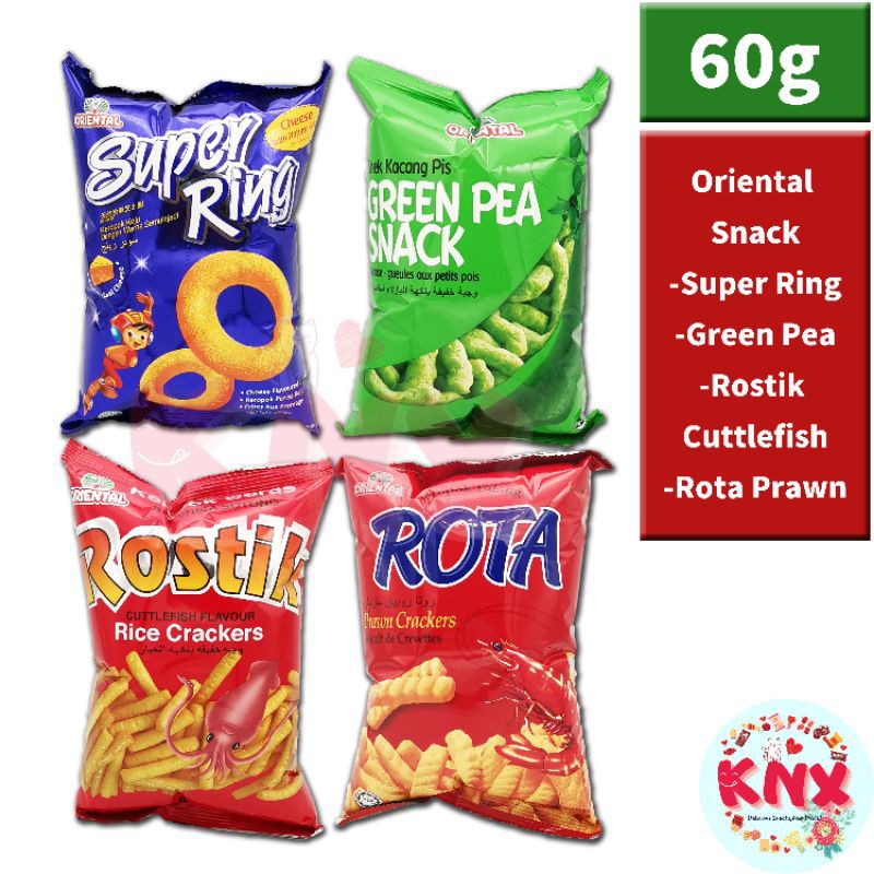 Big Pack Oriental Snack Super ring , Green Peas , Rostick 60gram ...