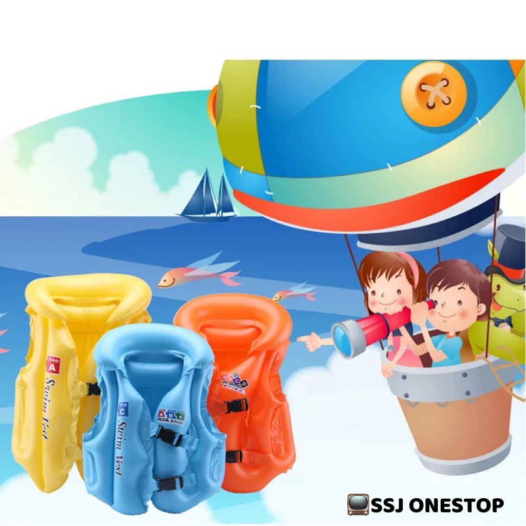 ABC Children Baby Inflatable Swimming Vest Safety Life Jacket ...