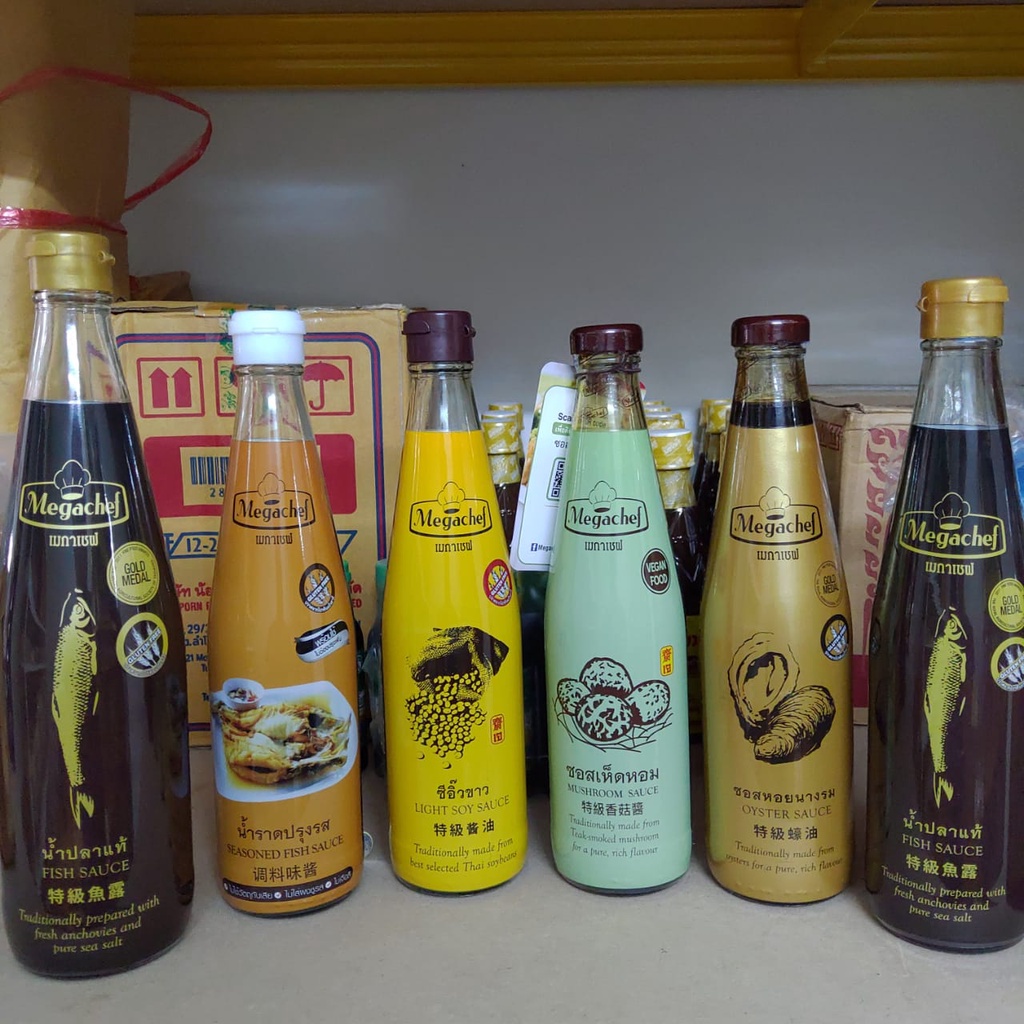 HALAL 700ml Megachef Fish Sauce Megachef Oyster Sauce Siam Megachef ...