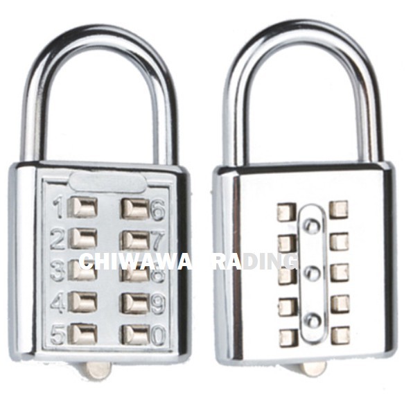Security Customs 10 Digit Combination Password Code Luggage Padlock ...