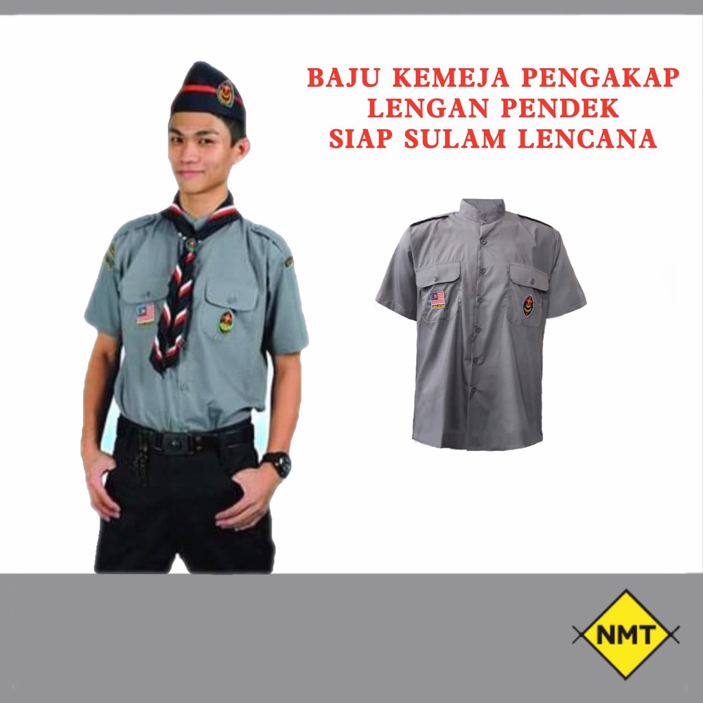 BAJU KEMEJA PENGAKAP LENGAN PENDEK SEKOLAH RENDAH DAN MENENGAH/SIAP ...