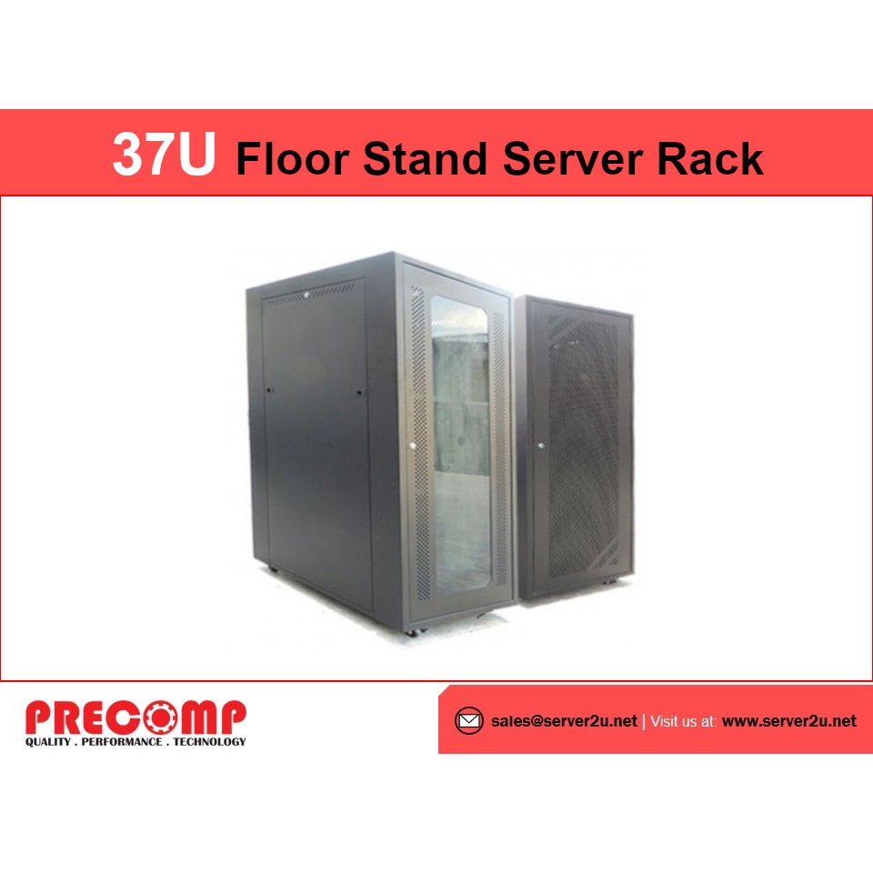 GrowV 37U Server Floor Stand Rack 600x800x1730mm (P/G3780FS) | Shopee ...