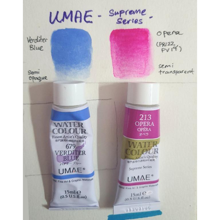 UMAE Watercolor tube verditer blue opera | Shopee Malaysia