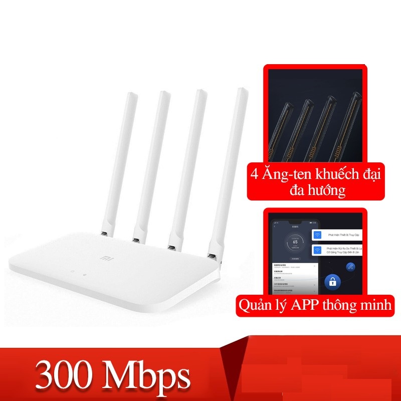 Wifi Router 4C (Mi Router 4C R4CM) - WiFi Modem 4C 4 Antennas Router ...