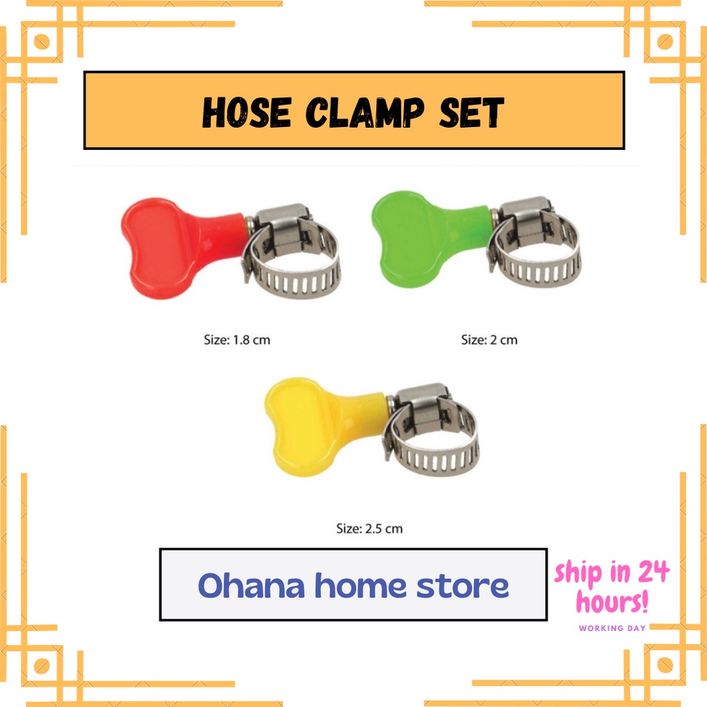 [ Ready Stock ] MR DIY Adjustable Screw Multi-size Hose Clamp (6pcs ...