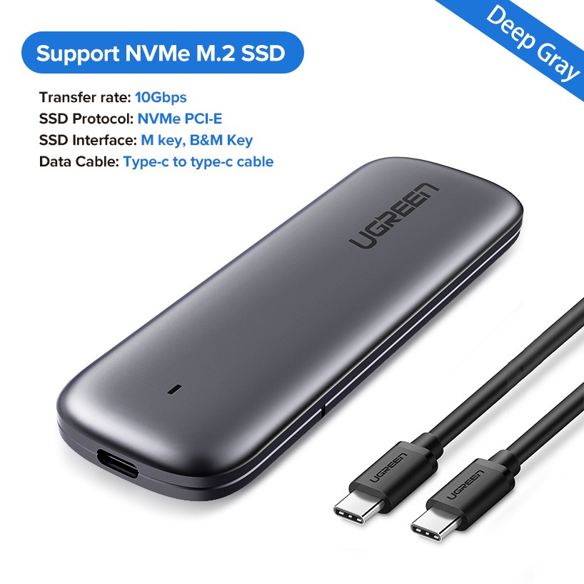 UGREEN M.2 Enclosure SSD Case For M2 NVME NGFF | Shopee Malaysia