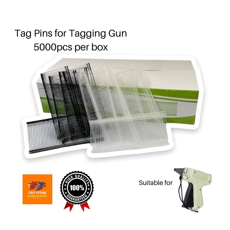 Tagging Gun Price Label Tag Gun Arrow with 5000pcs Tag Pins 35mm Tag ...
