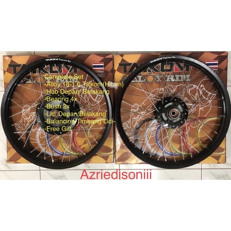 RIM ALLOY RXZ 135 18-1.6 TAIKOM 🔥HOT ITEM 🔥/ 🔥Union Cycle Original 🔥 ...