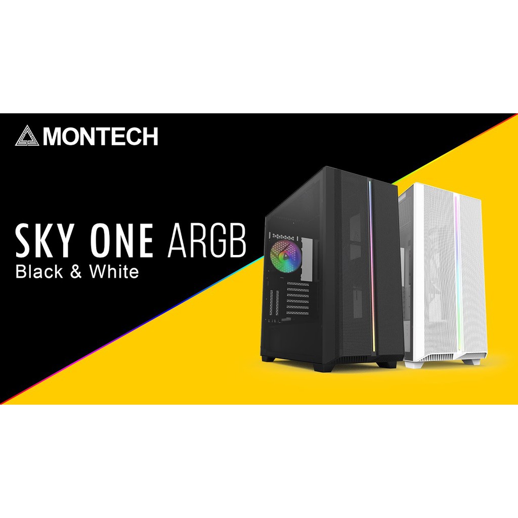 Montech Sky One Argb (Black) Atx | Shopee Malaysia