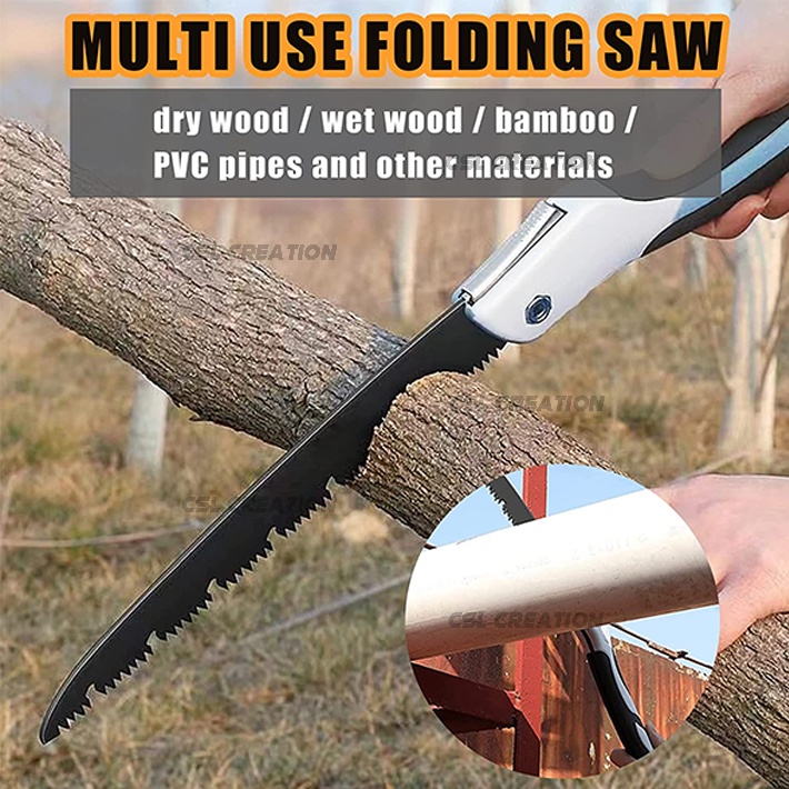 Folding Saw Garden Pruning Saw Multipurpose Folding Hand Saw Pruning ...