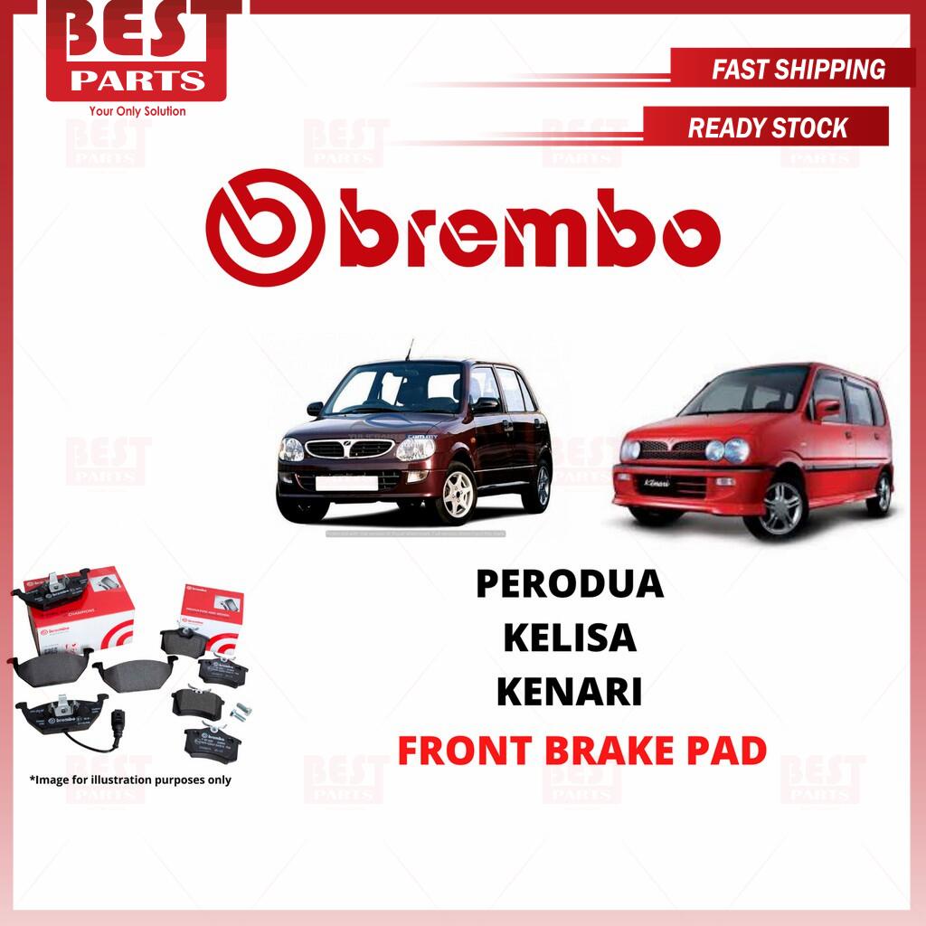 Brembo Perodua Kelisa Kenari Front Brake Pad Depan Disc Pad 100% Original Brembo Brake Pad ...
