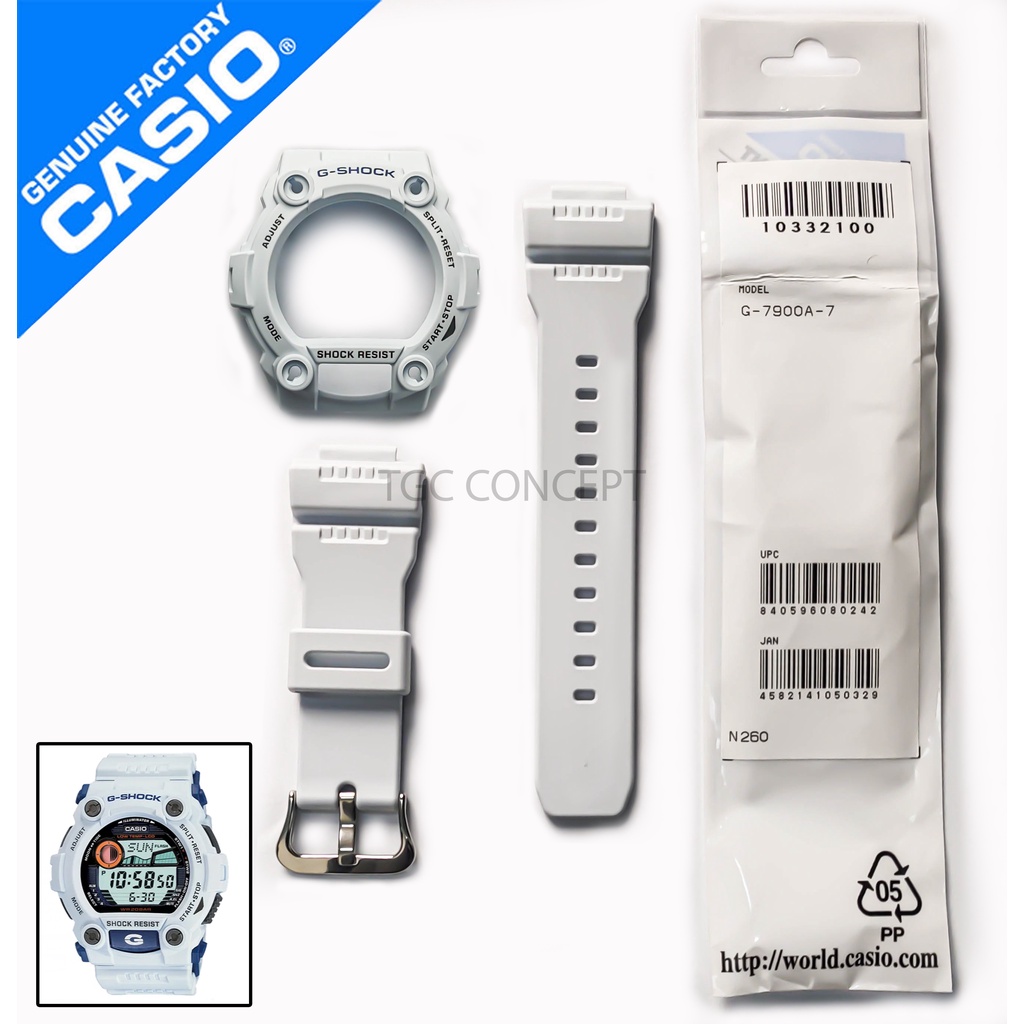 ORIGINAL BAND BEZEL REPLACEMENT PART CASIO G-SHOCK G-7900A-7 G7900A-7 G ...
