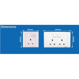 CHINT NEW7G Series Switch White socket new7 switches | Shopee Malaysia