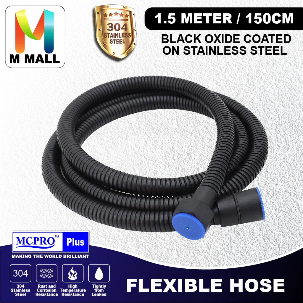 MCPRO PLUS Black Oxide Coated On Stainless Steel SUS304 FLEXIBLE HOSE 1 ...