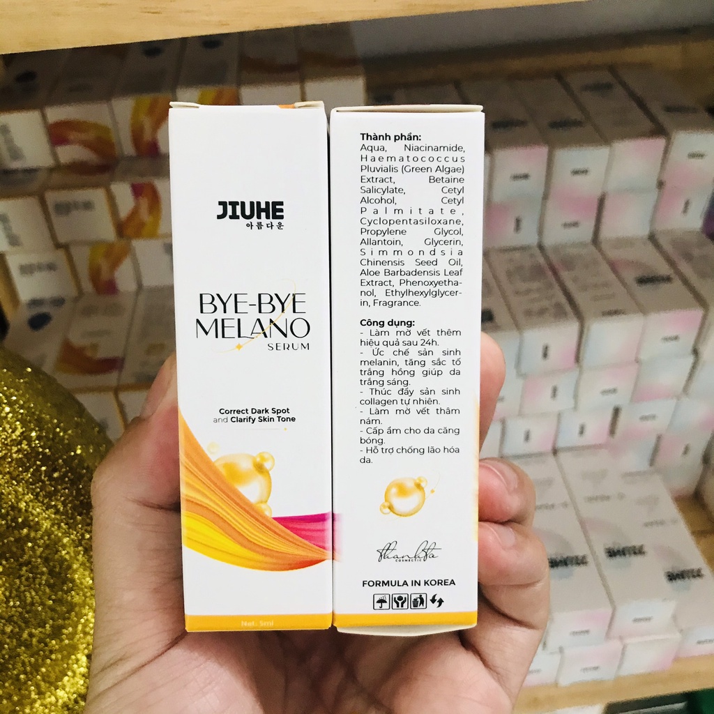 Genuine Jiuhe Bye-Bye Melano Dark Spot Reduction Serum 5ml | Shopee ...