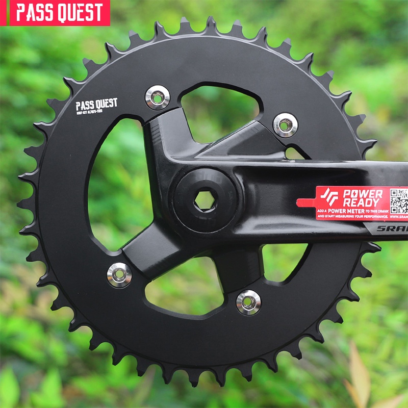 PASS QUEST R107BCD 107BCD Round/oval airtight/closed Chainring for sram ...