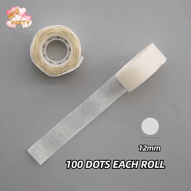 100 Points Balloon Attachment Glue Dot Attach Balloons To Ceiling Or ...