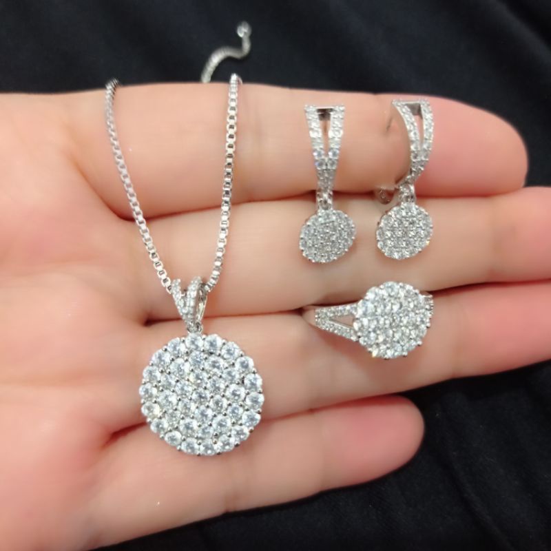 REPLIKA Gabriellejewelry - Gold Plated Diamond Replica Jewelry Set ...