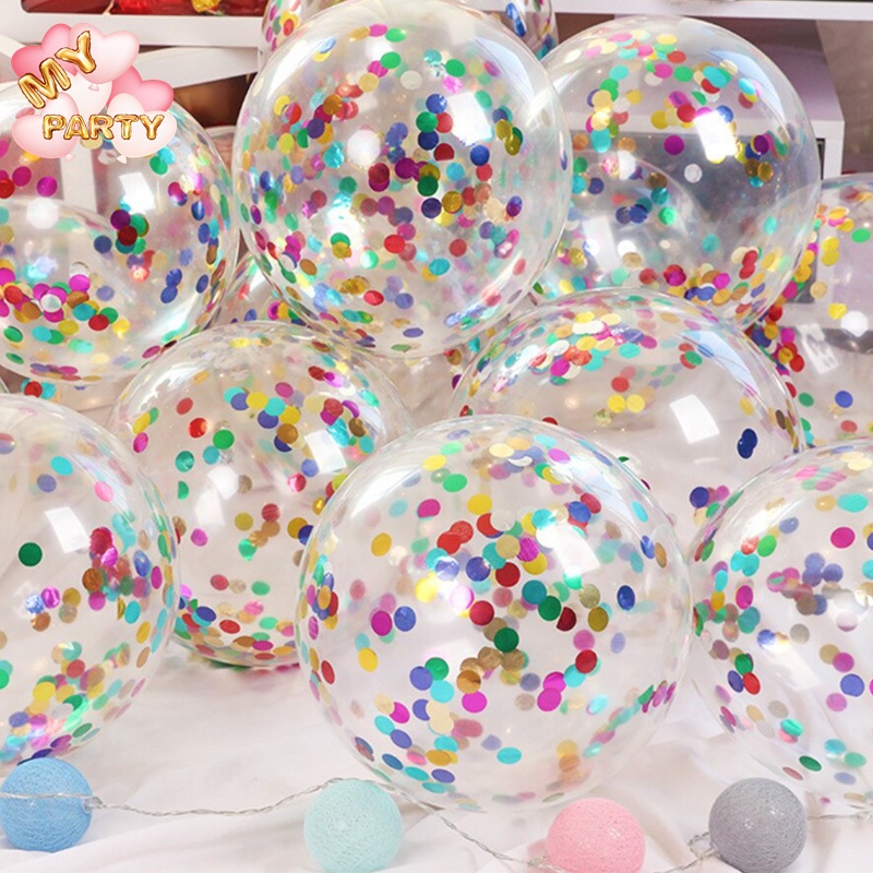1pcs12 inch Colorful Confetti Sequin Balloons Metal Balloons Festive ...