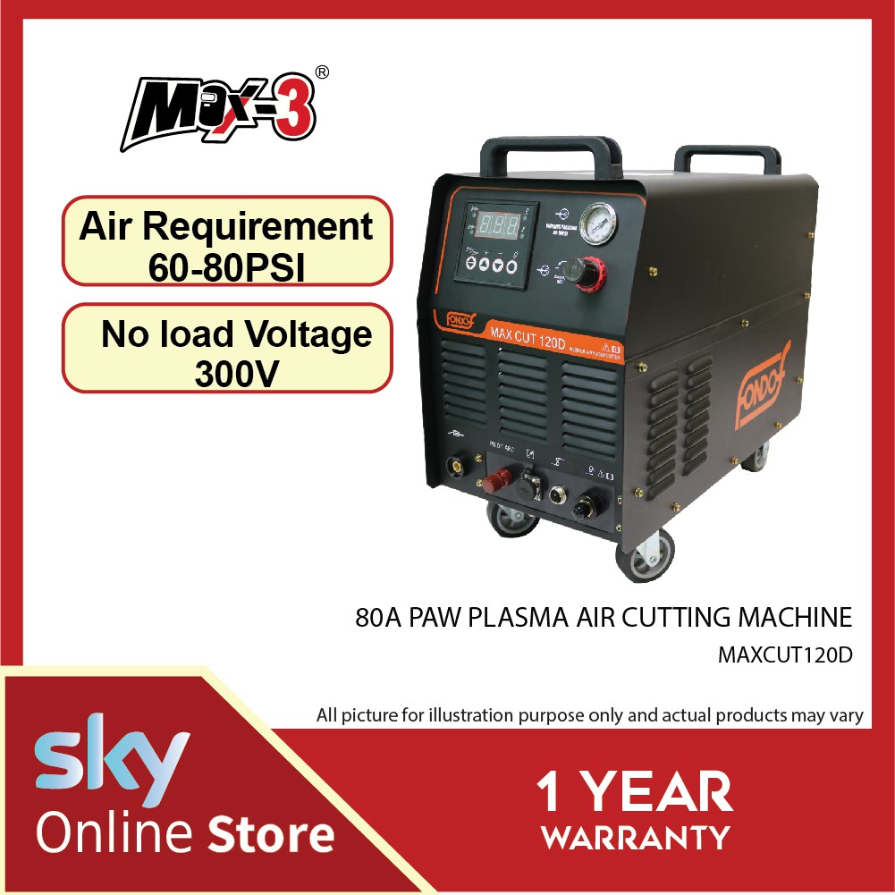 MAX-3 *120A PAW PLASMA AIR CUTTING MACHINE MAXCUT120D | Shopee Malaysia