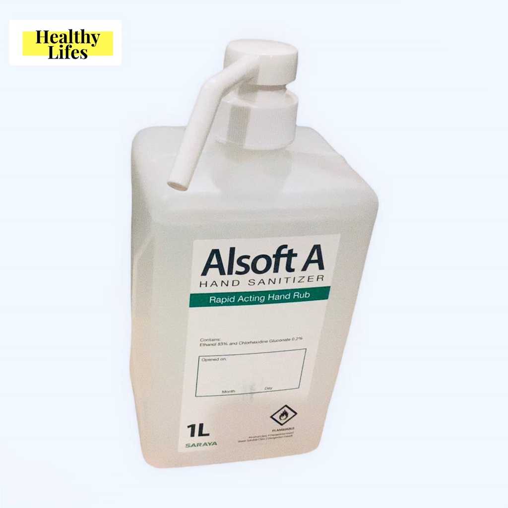 [Ready Stock] ALSOFT A Hand Sanitizer (1L) SARAYA (ORIGINAL, Expire 2026) | Shopee Malaysia