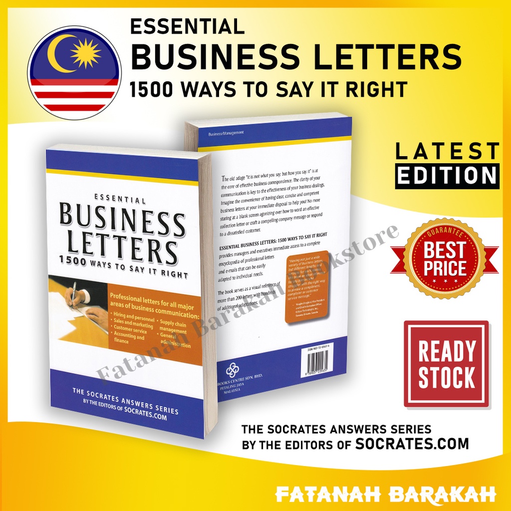 Essential Business Letters - 1500 Ways To Say It Right (Prof. Letters ...