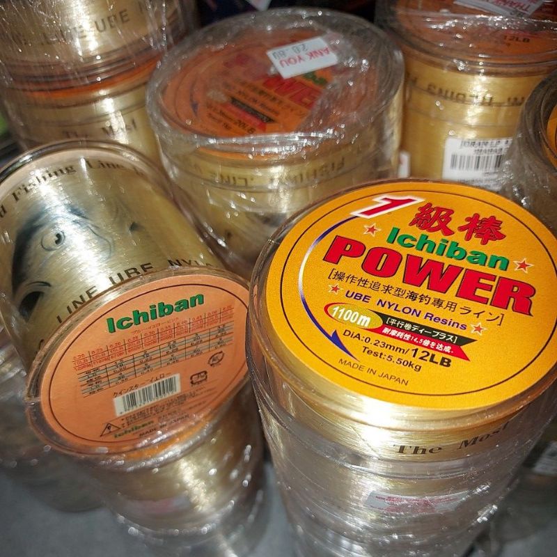 LP920• ICHIBAN POWER NYLON RESINS FISHING LINE 🇯🇵12lb-30lb | Shopee ...