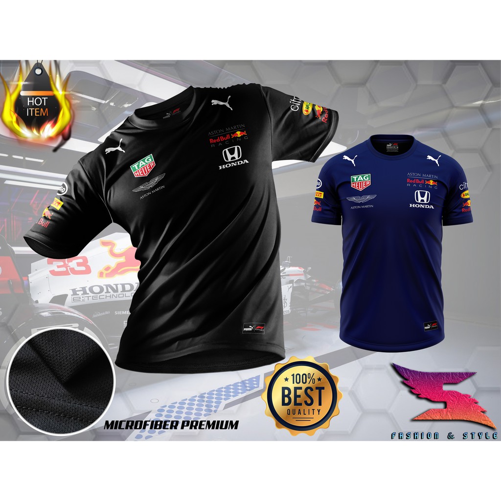 📍Microfiber Quality📍Baju Honda Formula One F1 Racing Team Motor Sport ...