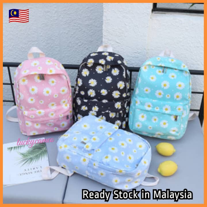 Daisy Flower Backpack Girl Backpack | Shopee Malaysia
