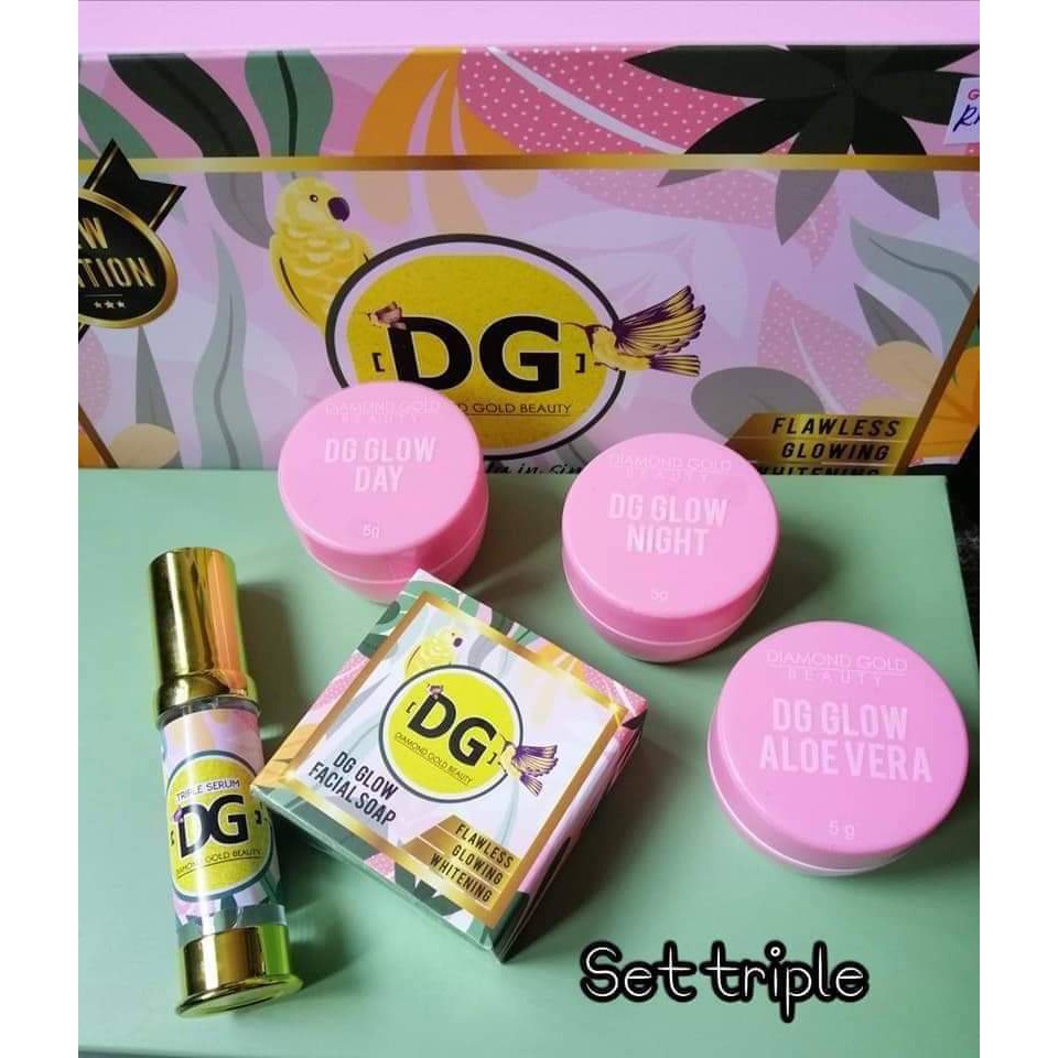 Ready Stock Original DG SKINCARE SET 5 IN 1 (Triple Serum) | Shopee ...
