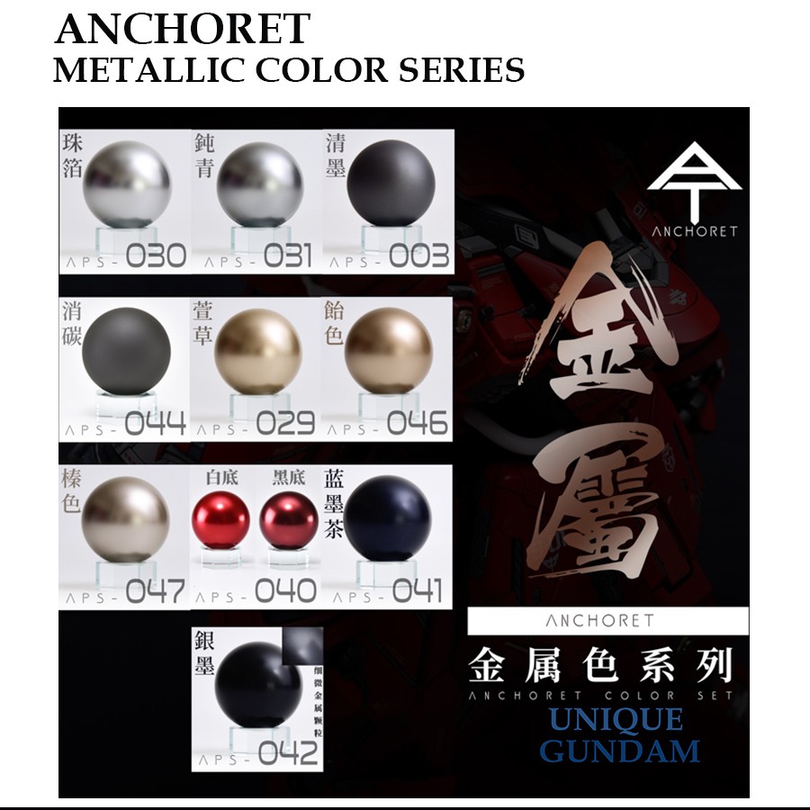 [ANCHORET]030-047 Metallic Color Series Lacquer Paint [30ml] MOTEL KIT TOOLS | Shopee Malaysia