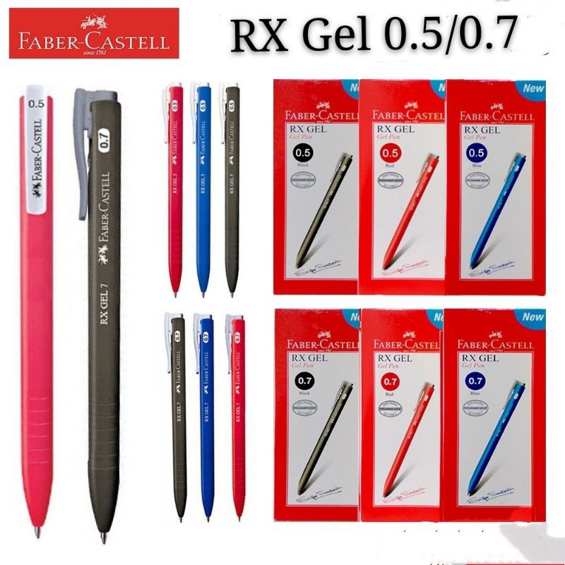 Faber-Castell RX Gel Pen-0.5/0.7p Box Of 10pcs | Shopee Malaysia