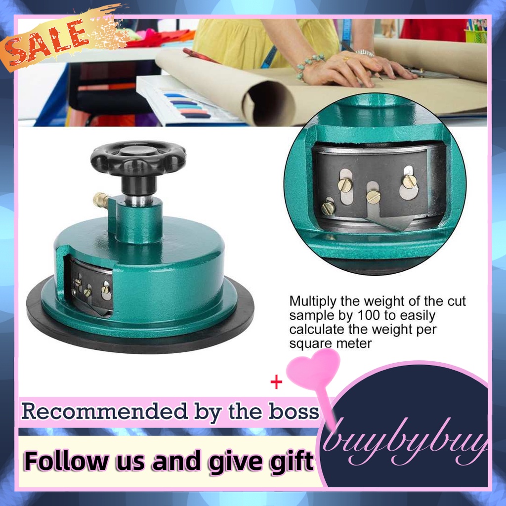 Round Sample Cutter Weight Test Textile Carpet Fabric Cardboard Sampler ...