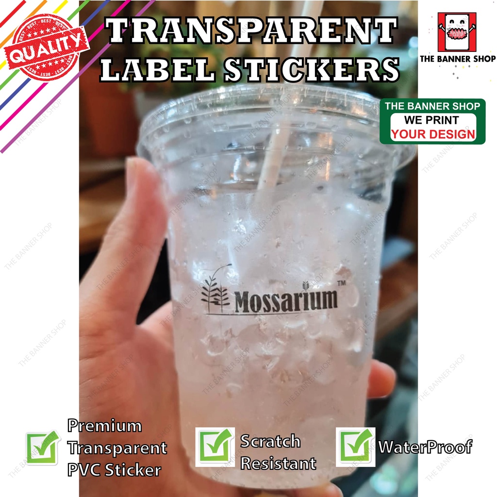 Customize Clear Sticker/ Transparent Sticker / Mirror Sticker / Logo ...