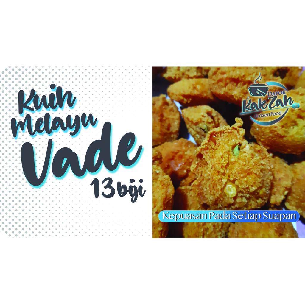 Vade / Kuih Dhal Kuih Melayu Frozen Dapor Kak Zah | Shopee Malaysia