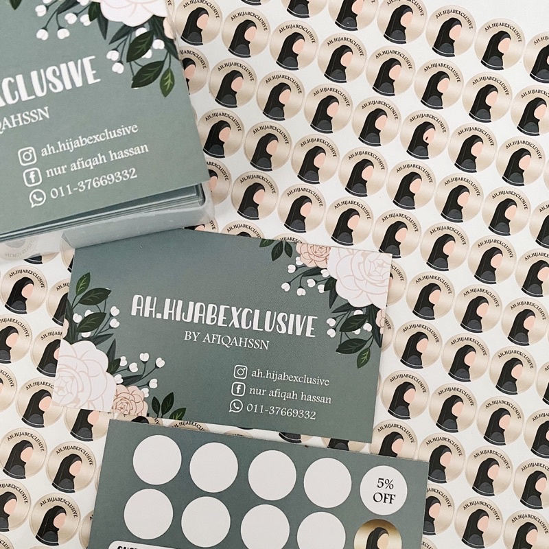 Custom Loyalty Sticker Card / Redemption Sticker FREE DESIGN | Shopee ...