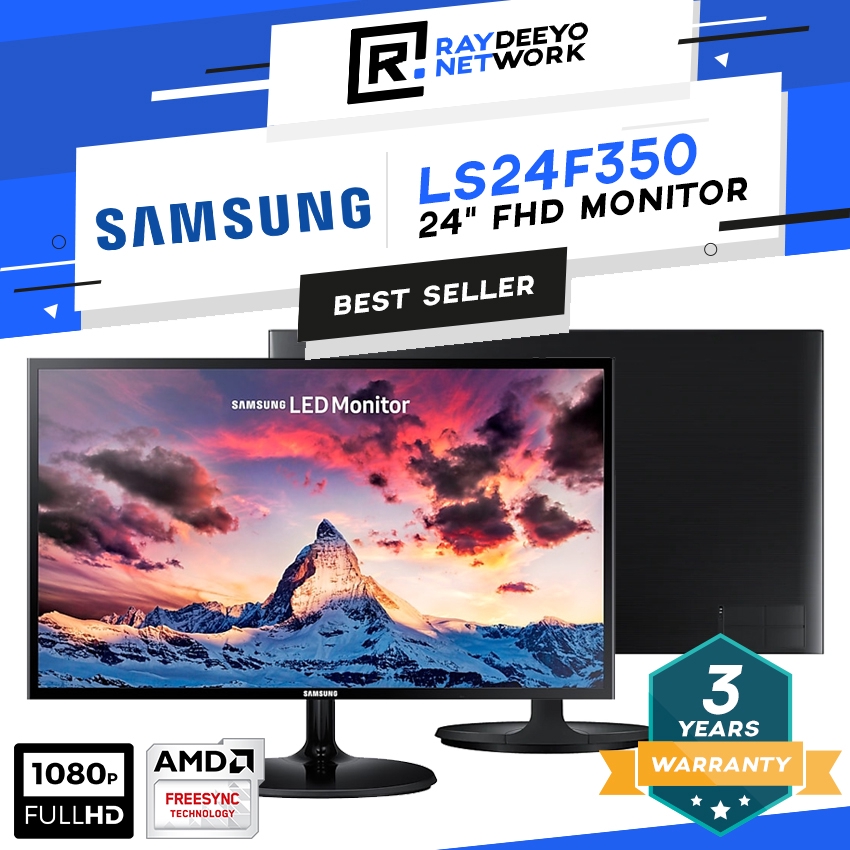 Samsung 24" FHD Super Slim Panel Monitor (S24F350) [4ms/60 Hz/AMD ...