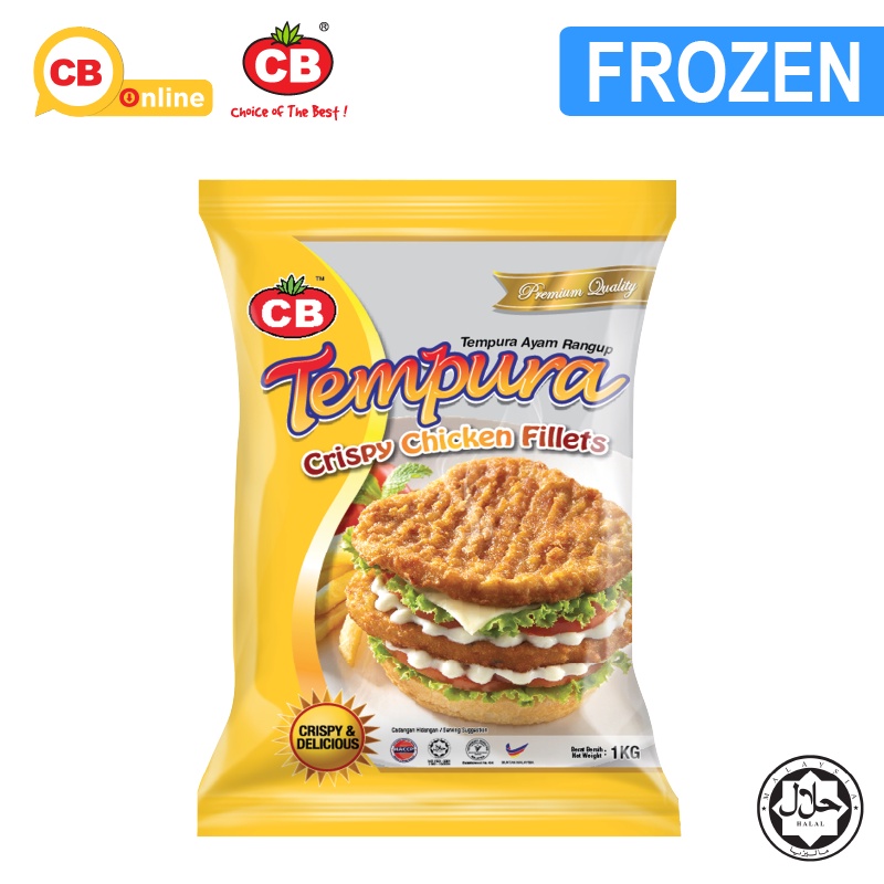CB TEMPURA CRISPY CHICKEN FILLETS 12PCS (1KG) / KEPINGAN AYAM RANGUP ...