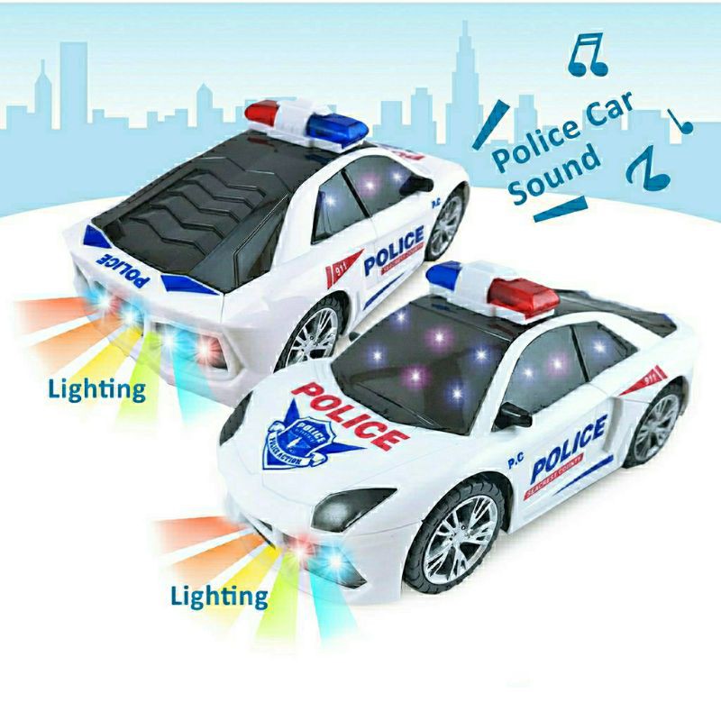 Kereta Polis Police Car Kids Play Electric Toy Car | Shopee Malaysia