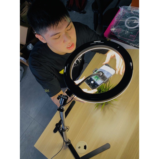 ring light with stand/ tripod handphone。ring light with stand。 Onsmo ...