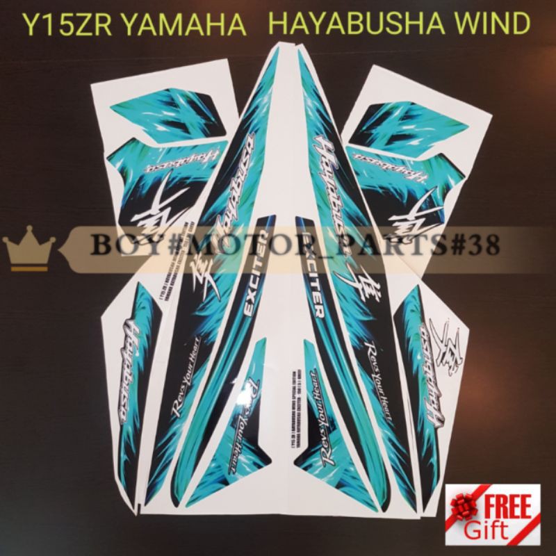 YAMAHA Y15 Y15ZR EXCITER HAYABUSA WIND SPECIAL EDITION BODY STICKER ...