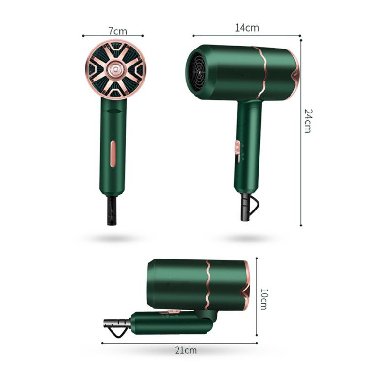 AIQIYA Blue Light Anion Technology Hair Dryer Home Travel Portable ...