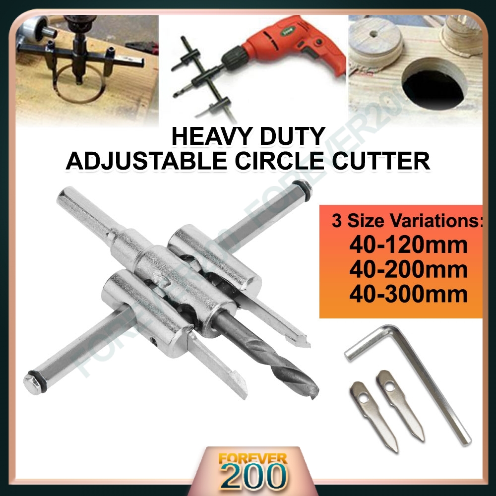 Adjustable Metal Circle Cutting 40-120MM/200MM/300MM Heavy Duty Chrome ...