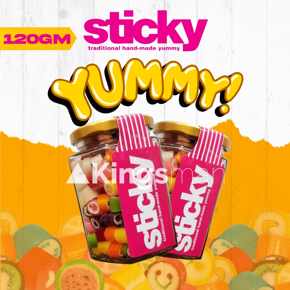 [Kingsman] Sticky Candy Halal Handmade 30g/70g/120g/190g Mix Fruits ...