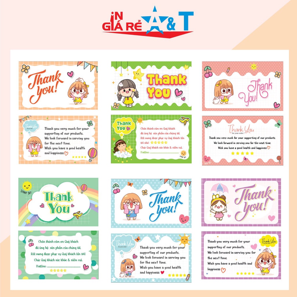 100 THANK YOU CARDS - Customer thank you cards - customer thank you ...