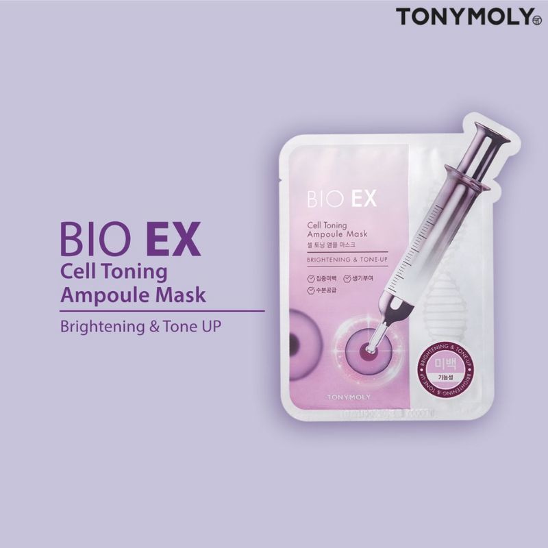 Tonymoly Bio Ex Cell Toning Ampoule Mask 25g | Shopee Malaysia